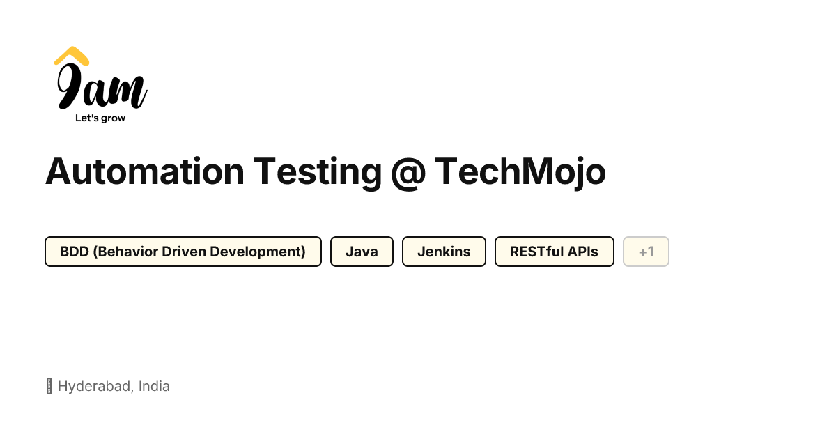 Automation Testing | TechMojo